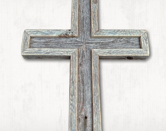 Rustic Wooden Easter Cross – Distressed Pine 2x4 Wall or Yard Decor ...