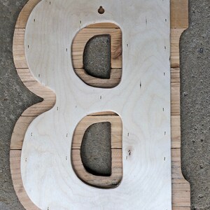 18" Reclaimed Letter. A to Z. 0 to 9. Rustic Letter. Marquee Letter ...