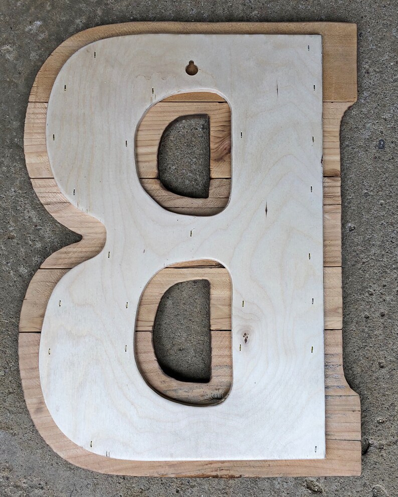 18" Reclaimed Letter. A to Z. 0 to 9. Rustic Letter. Marquee Letter ...