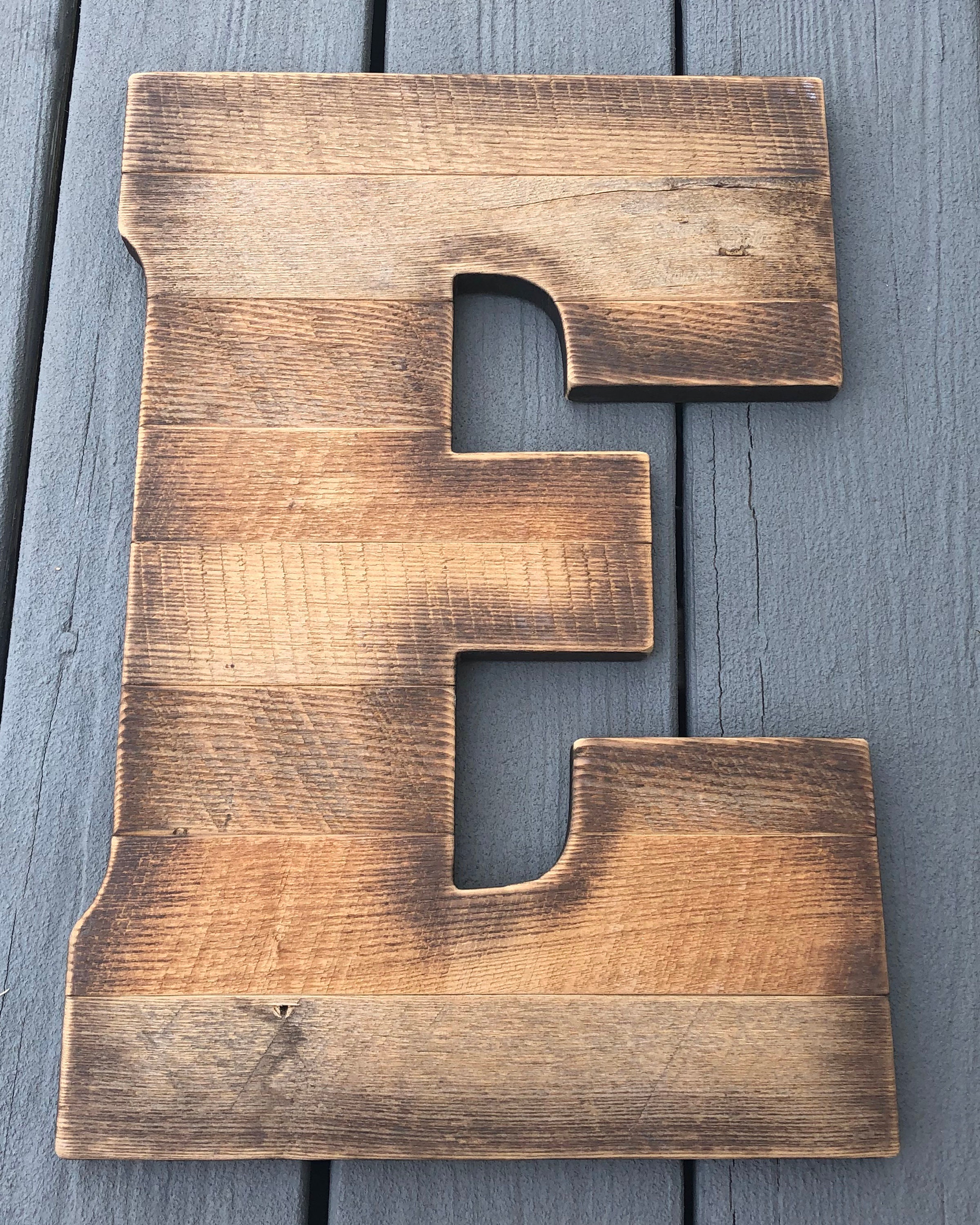 18" Barnwood Letter. A to Z. 0 to 9. Rustic Letter. Marquee Letter ...