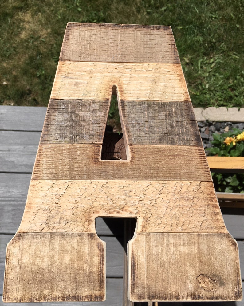 12 Reclaimed Letter. A to Z. 0 to 9. Rustic Letter. | Etsy