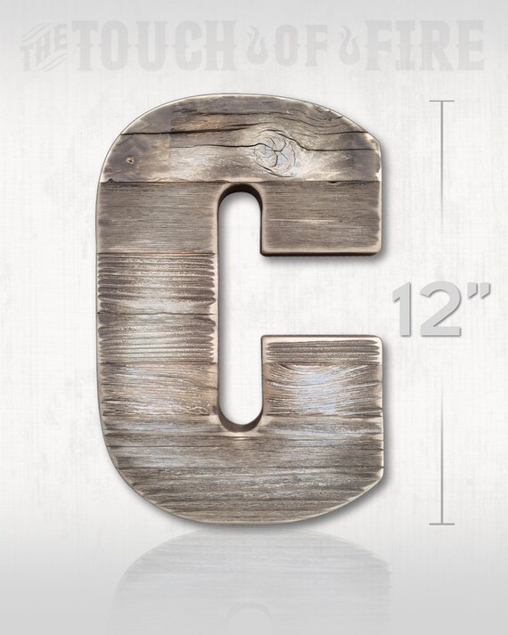 12 Reclaimed Letter. A to Z. 0 to 9. Rustic Letter. | Etsy