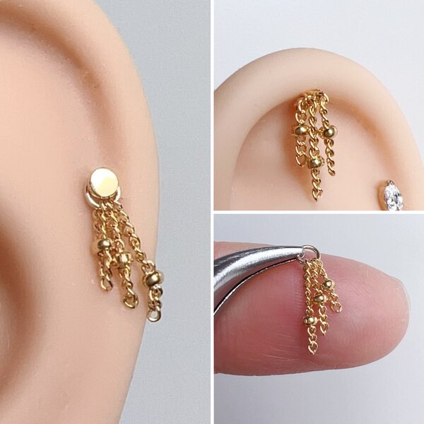 Hidden Dangle Helix Etsy