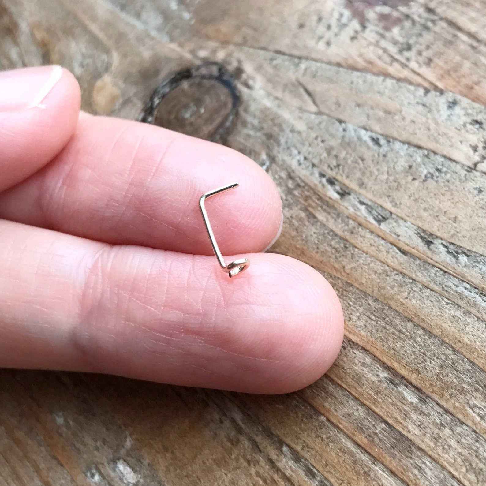 Thin Super Tiny Circle Nose Stud 14k Rose/gold Filled 925 - Etsy
