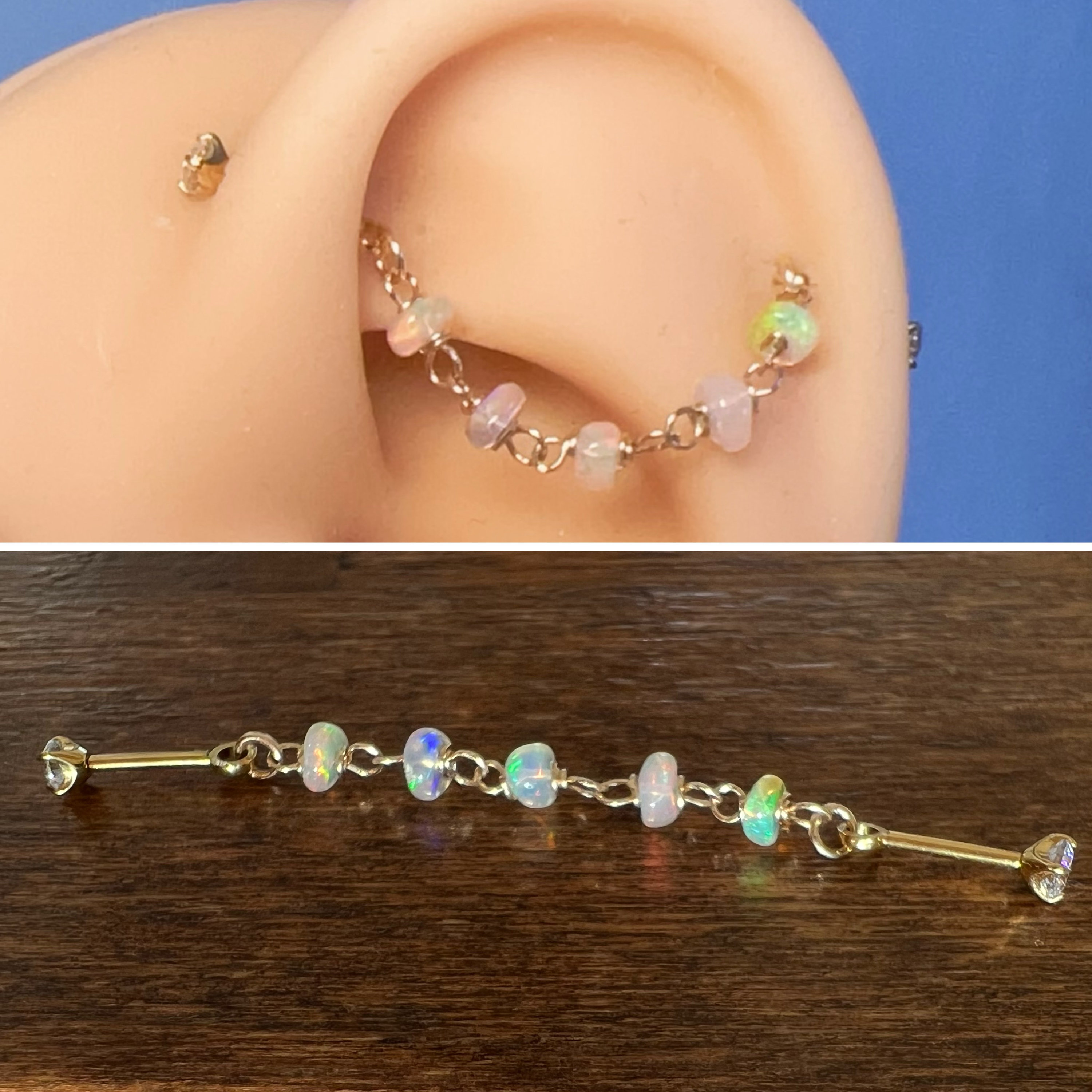 2 piece industrial earring store
