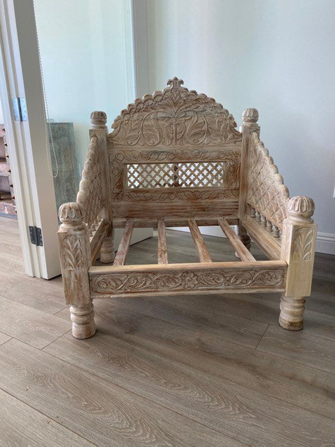 Whitewash Single Arch Jhula Chair Chair Sofa Chair Seating | Etsy