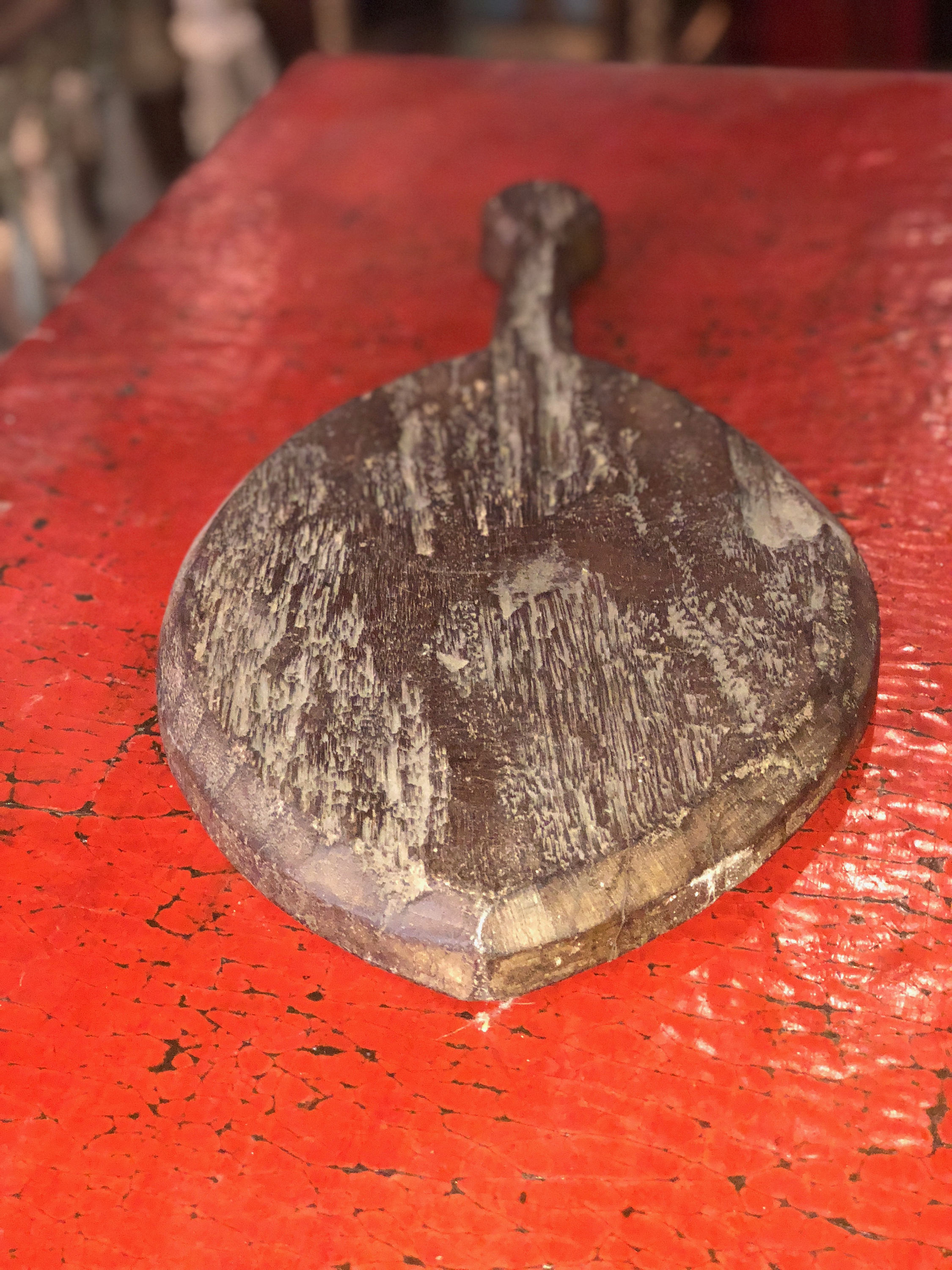 Vintage indian Wooden serving spoon, rustic wooden serving