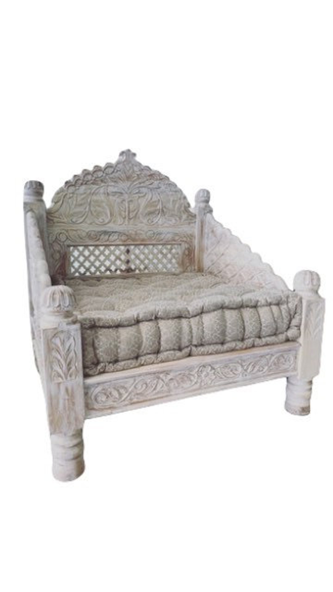 Whitewash Single Arch Jhula Chair, Chair, Sofa Chair, Seating - Etsy