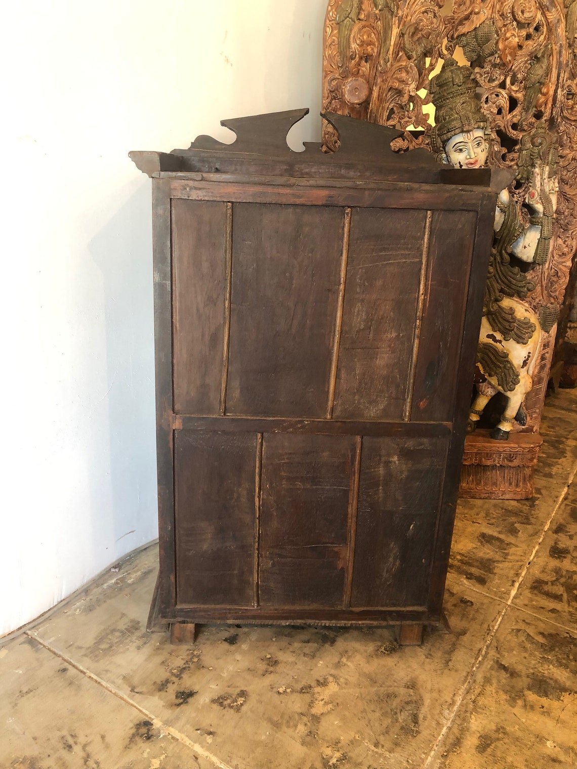 Wooden Om Cabinet Cabinet Storage Vintage Furniture Indian - Etsy