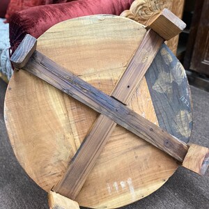 Ottoman, Chakki, Indian Hand Carved Grinder Table, Chakki Table ...
