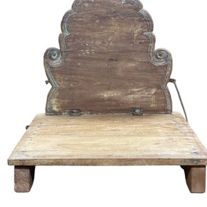 Vintage Low Folding Wooden Bajot, Vintage Low Table, Wooden Decorative ...