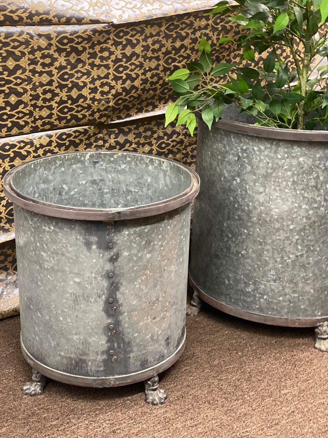 Handmade Indian Iron Pot/plantar, Iron, Plantar - Etsy