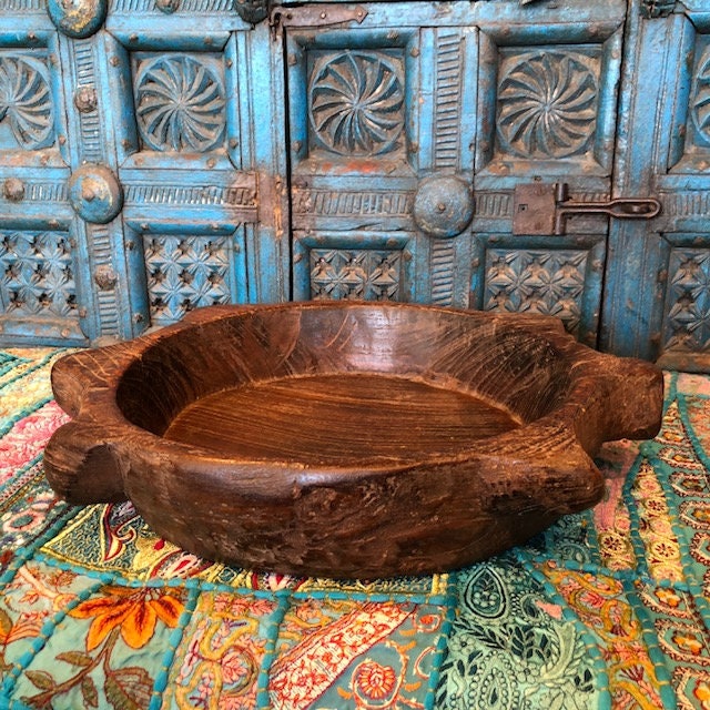 Indian Parat wooden Bowl, wooden bowl, bowl, teak bowl. wooden tray