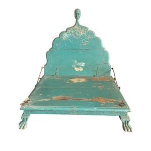 Vintage Low Folding Wooden Bajot, Vintage Low Table, Wooden Decorative ...