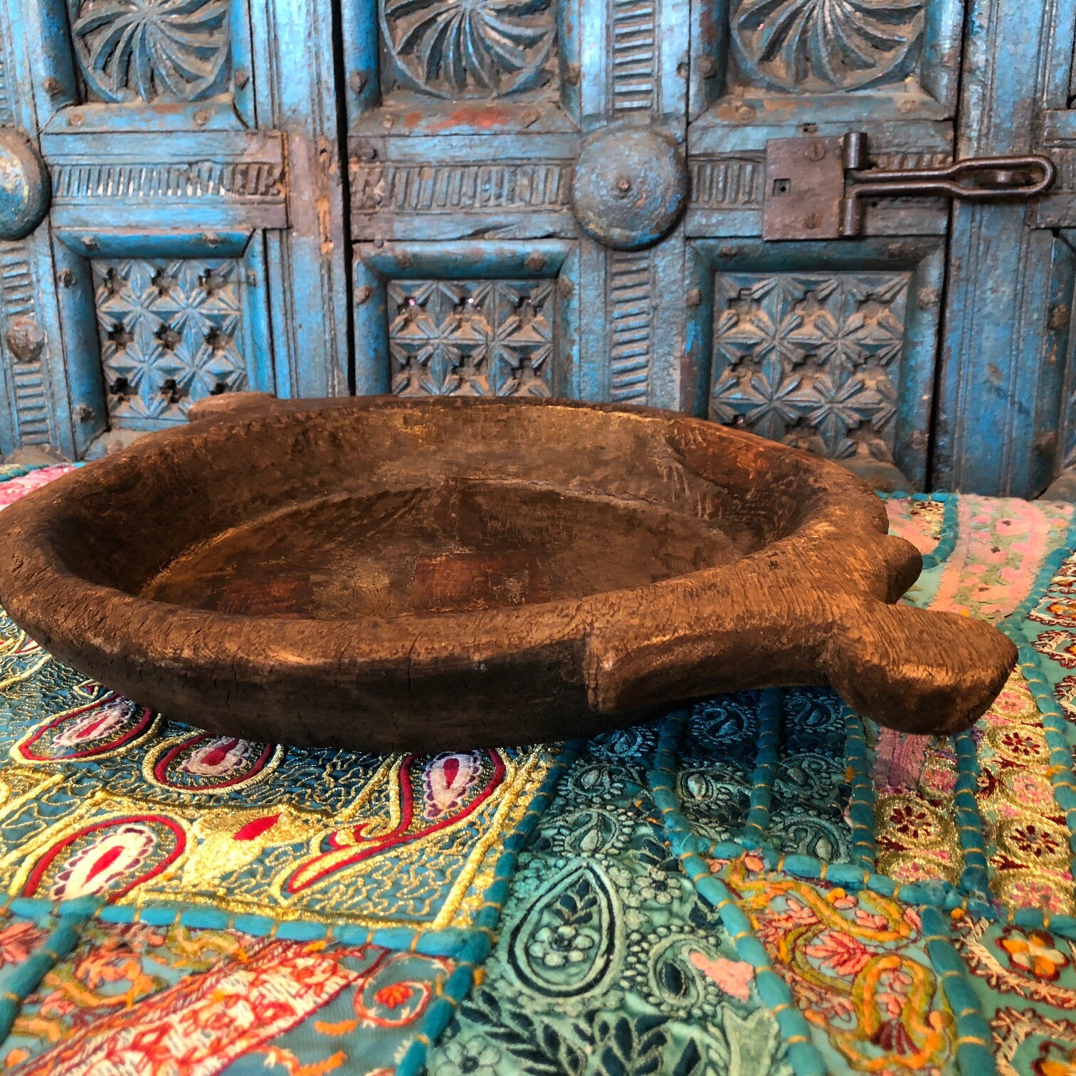 Indian Parat wooden Bowl, wooden bowl, bowl, teak bowl. wooden tray