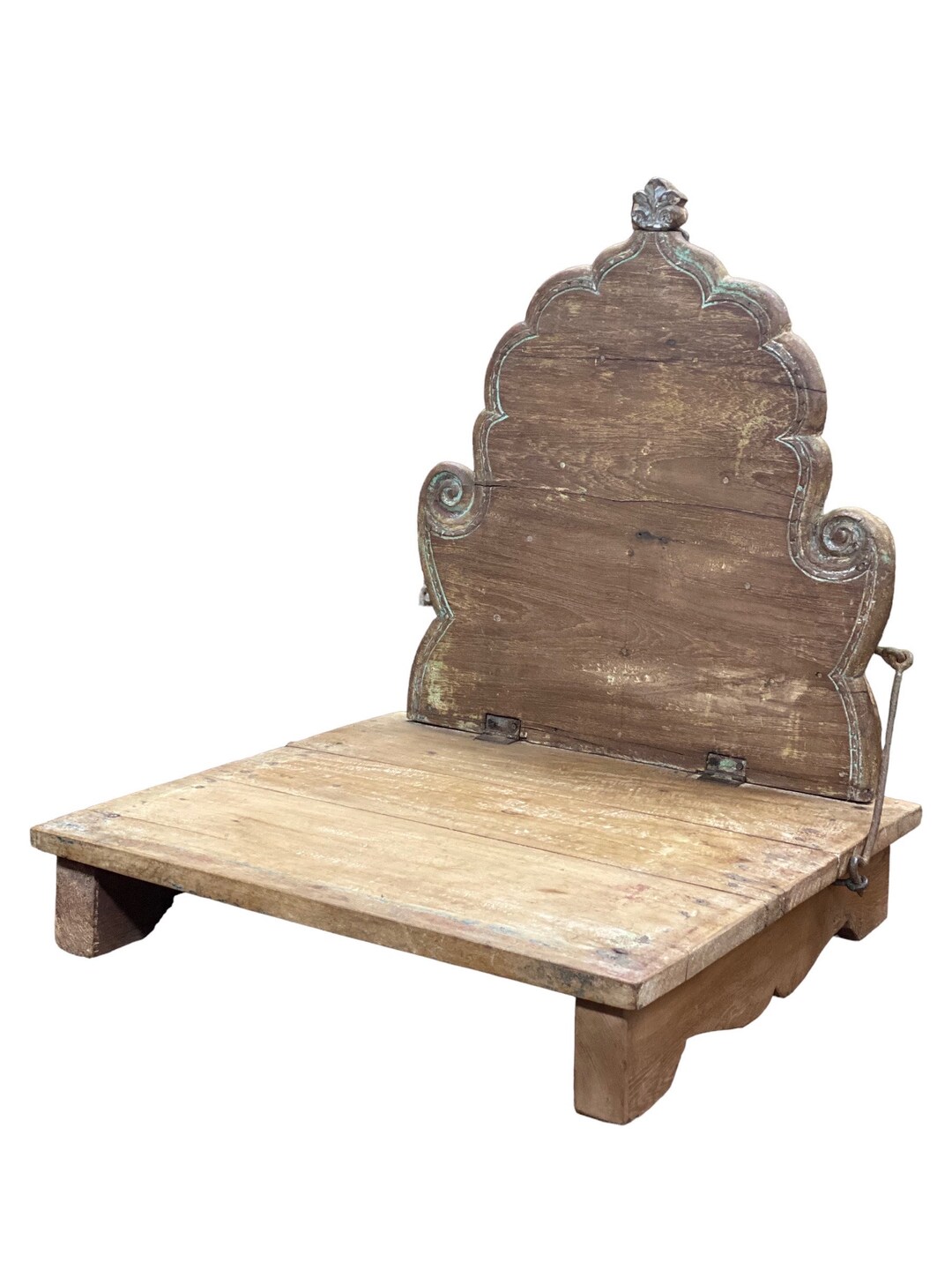 Vintage Low Folding Wooden Bajot, Vintage Low Table, Wooden Decorative ...