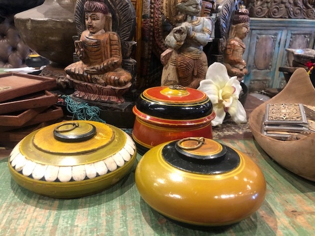 Indian Vintage Hand Painted Small box, opium box, Indian Opium box, old ...