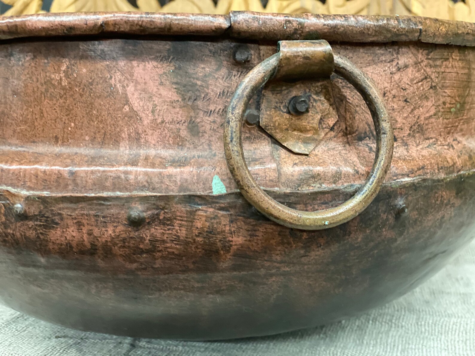 Indian Brass Ukhali Iron Pot Indian Decor Home Decor - Etsy