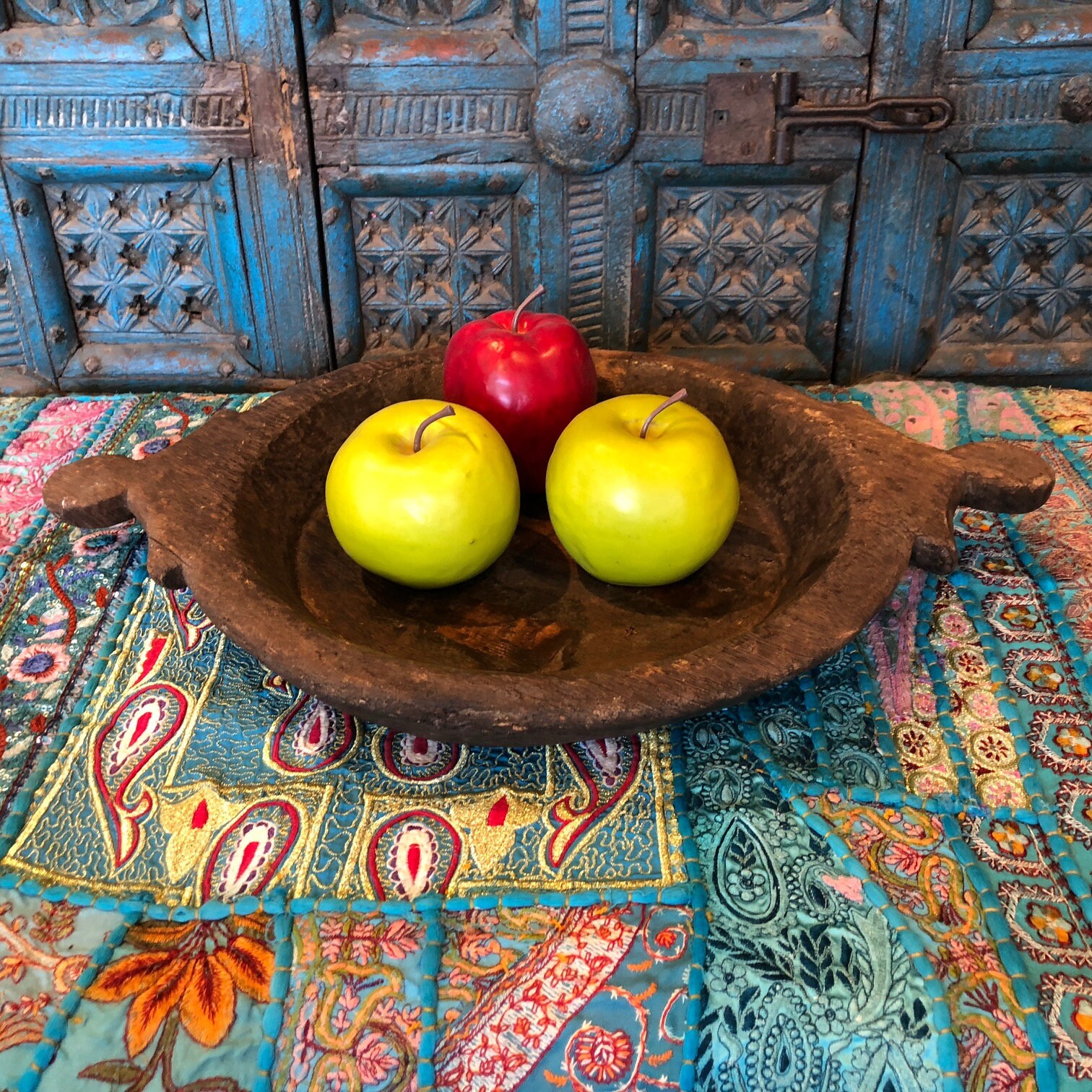 Indian Parat wooden Bowl, wooden bowl, bowl, teak bowl. wooden tray