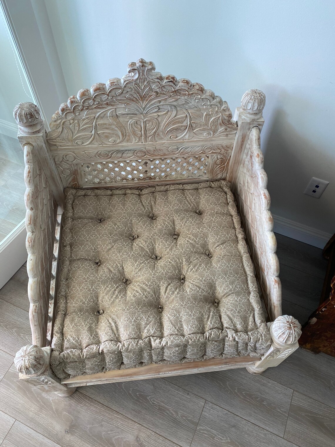 Whitewash Single Arch Jhula Chair Chair Sofa Chair Seating | Etsy