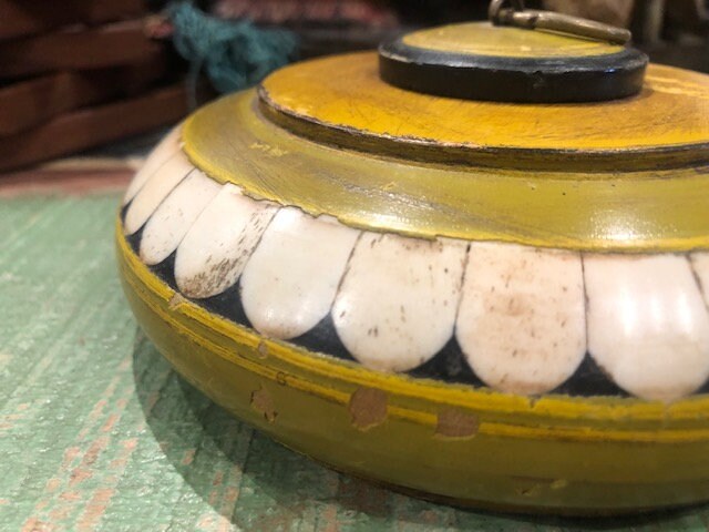 Indian Vintage Hand Painted Small box, opium box, Indian Opium box, old ...