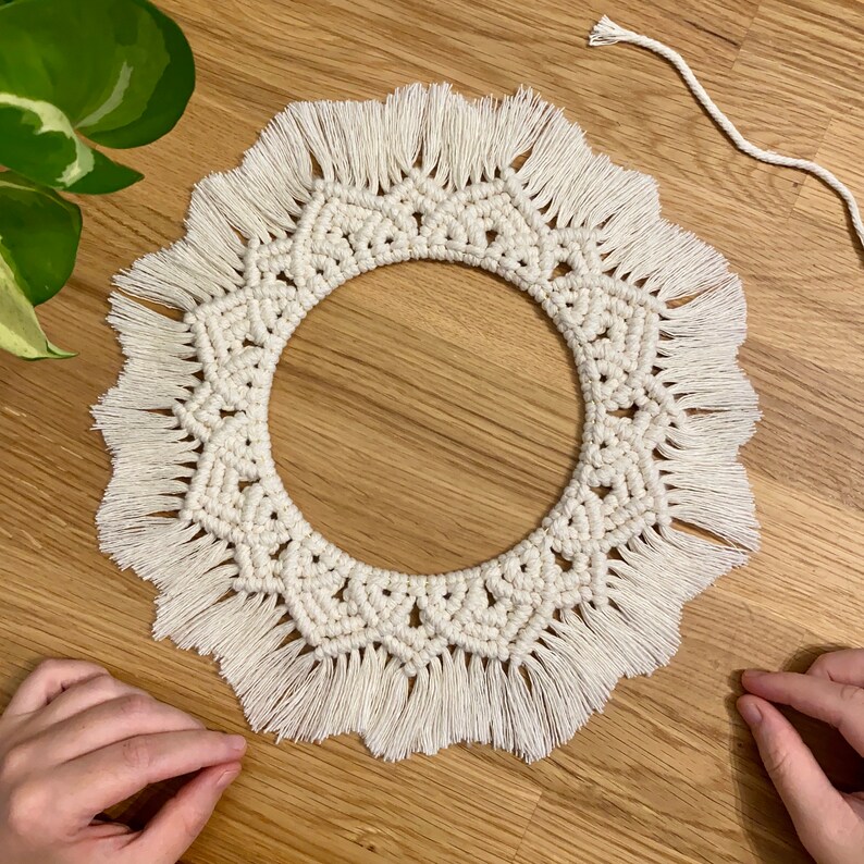 Macrame Mandala Wall Hanging INSTANT DOWNLOAD Written Pattern, Macrame ...