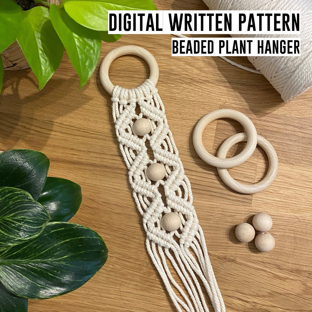 Macrame Pattern DIY | Pattern Download, Beginner Macrame, Pattern ...