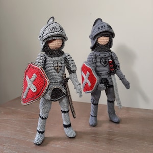 PDF Instant Download. Armour of God KNIGHT, , Fantasy Range Amigurumi ...