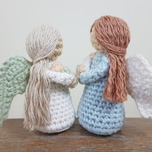 Miniature Angel With Baby PDF Crochet Pattern. - Etsy