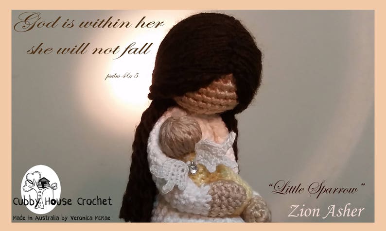 Crochet Pattern Little Sparrow Zion Asher. Mother | Etsy