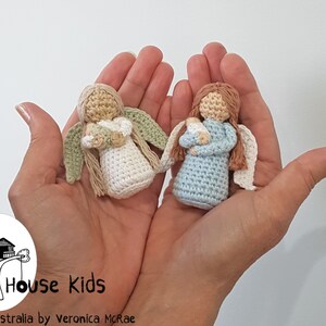 Miniature Angel With Baby PDF Crochet Pattern. - Etsy