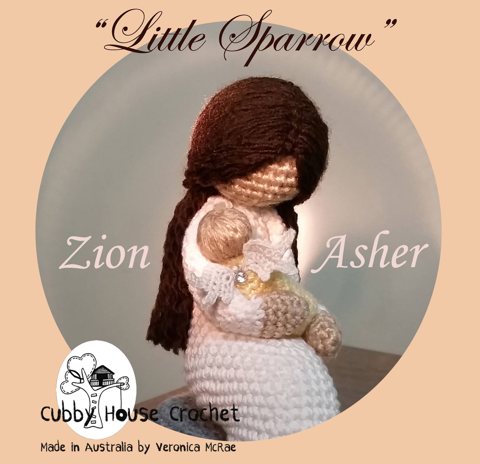 Crochet Pattern little Sparrow Zion Asher. Mother - Etsy