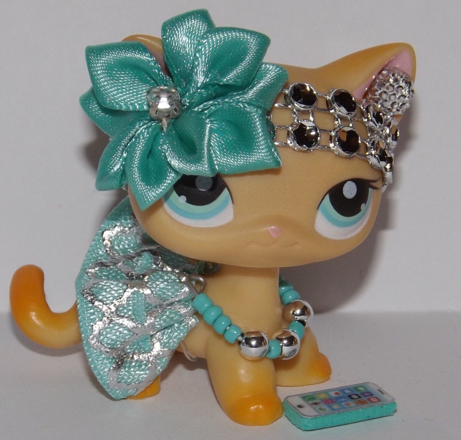Littlest Pet Shop Clothes Lps Accessories Custom Skirt Bow *CAT NOT ...