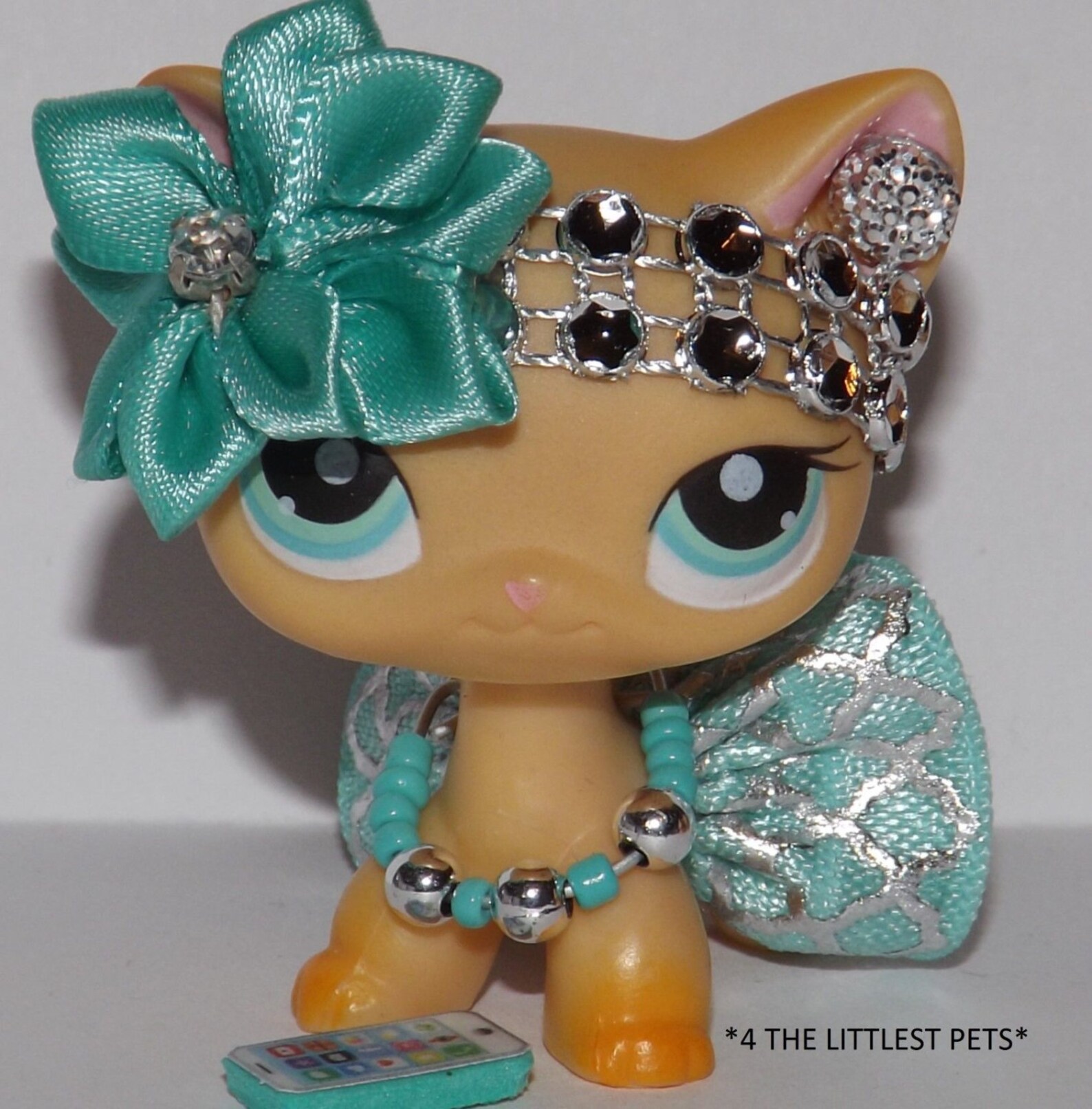 Littlest Pet Shop Clothes Lps Accessories Custom Skirt Bow *CAT NOT ...