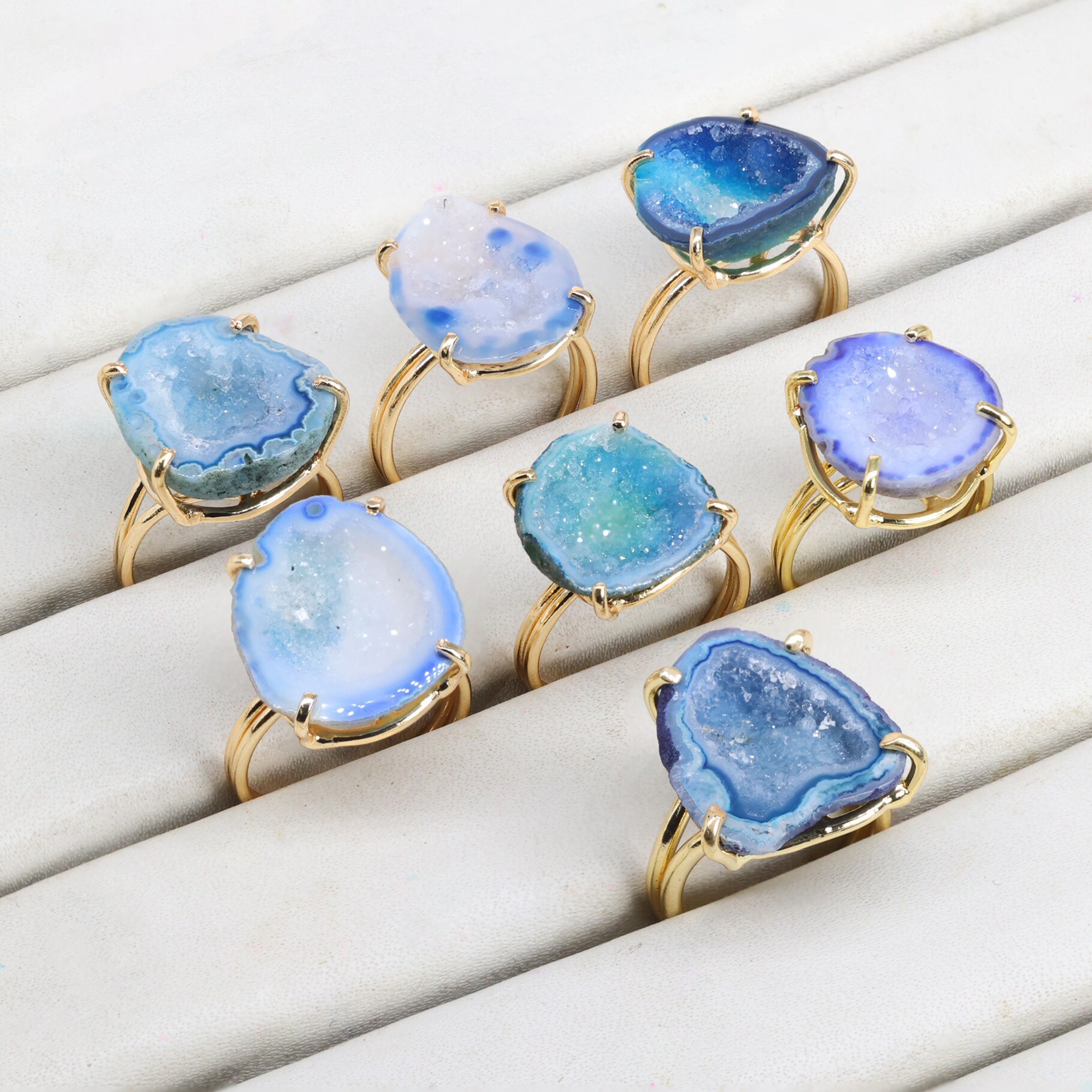 Cleopatra Geode Rings - Etsy