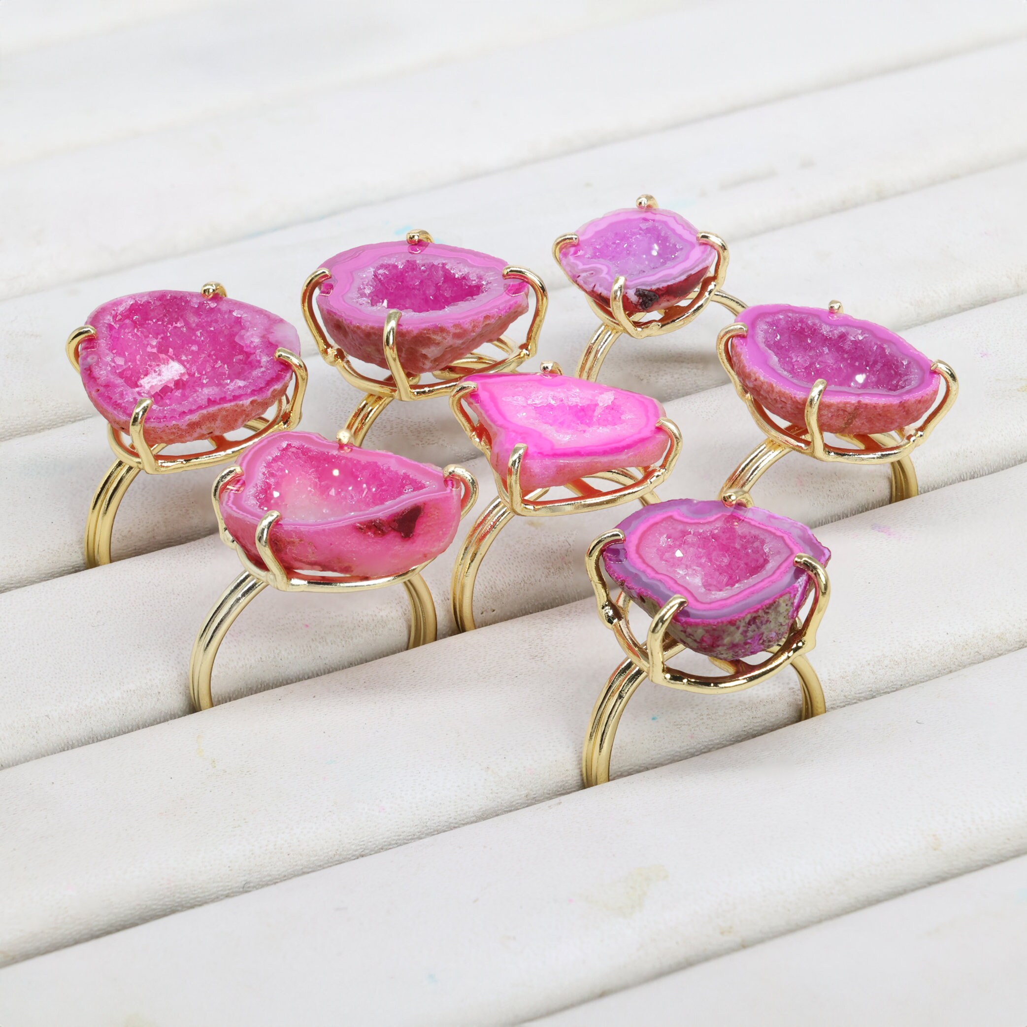 Cleopatra Geode Rings - Etsy