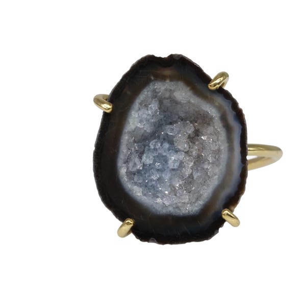 Geode Ring - Etsy
