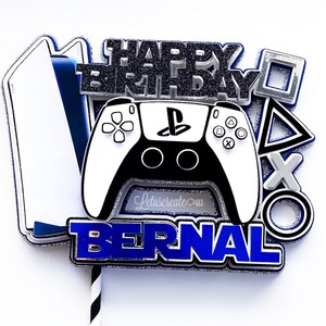 Playstation Cake Topper Playstation Theme Topper - Etsy