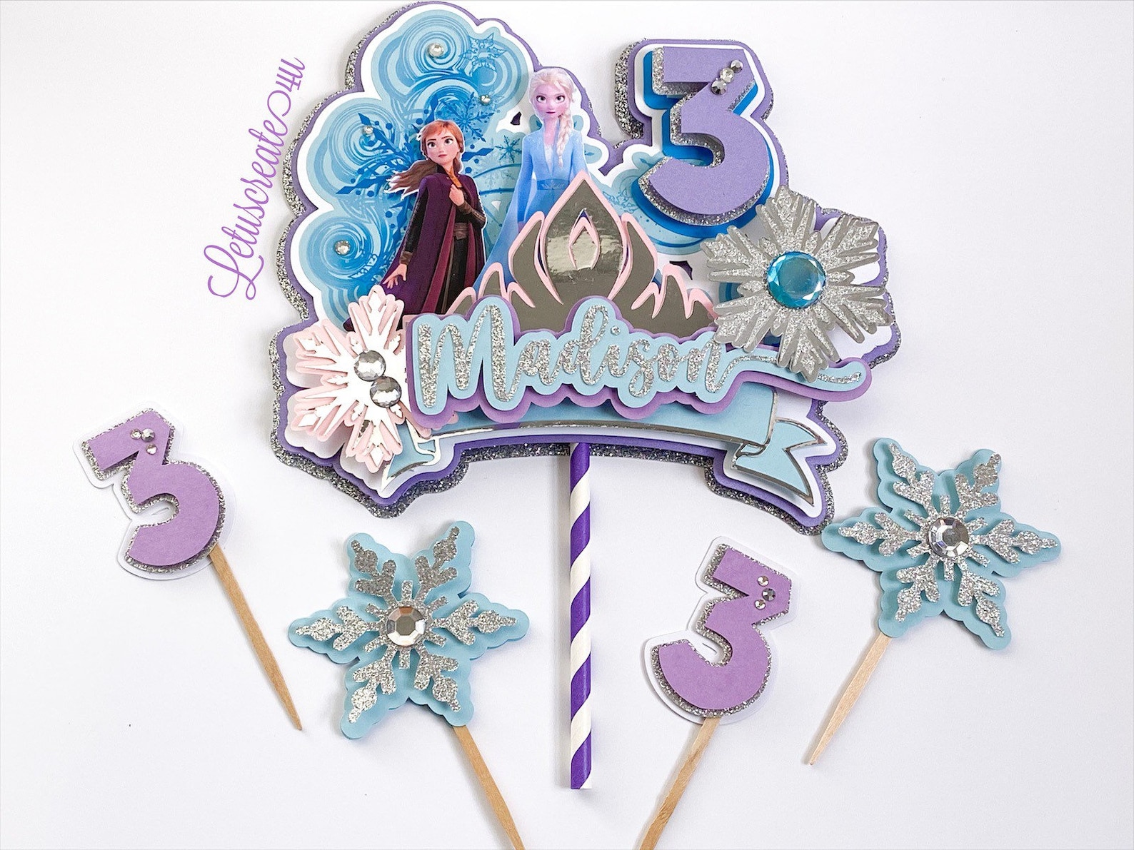 Frozen Cake Topper Frozen 2 Birthday Cake Topper Frozen - Etsy