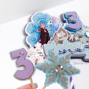 Frozen Cake Topper Frozen 2 Birthday Cake Topper Frozen - Etsy