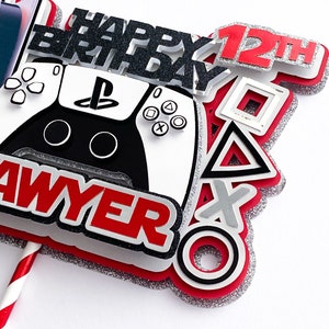 Playstation Cake Topper Playstation Theme Topper - Etsy