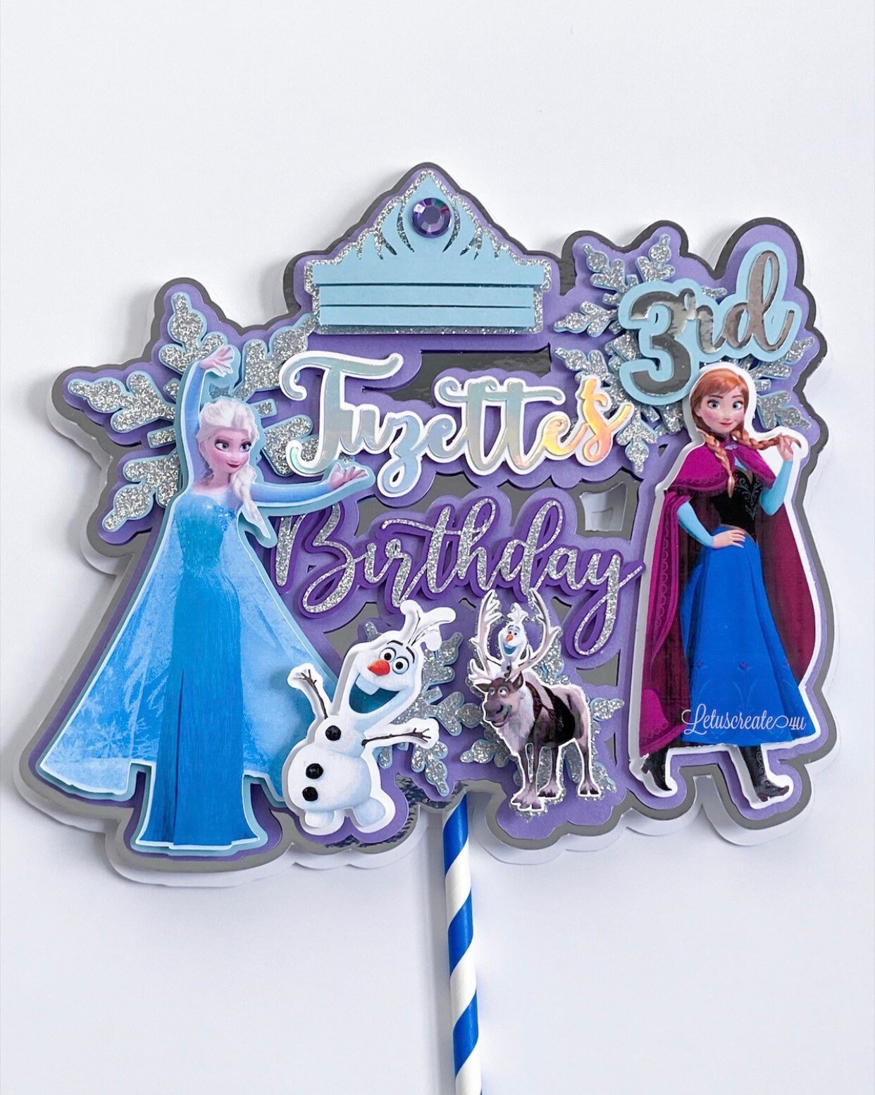 Frozen Cake Topper Frozen Birthday Cake Topper Frozen - Etsy