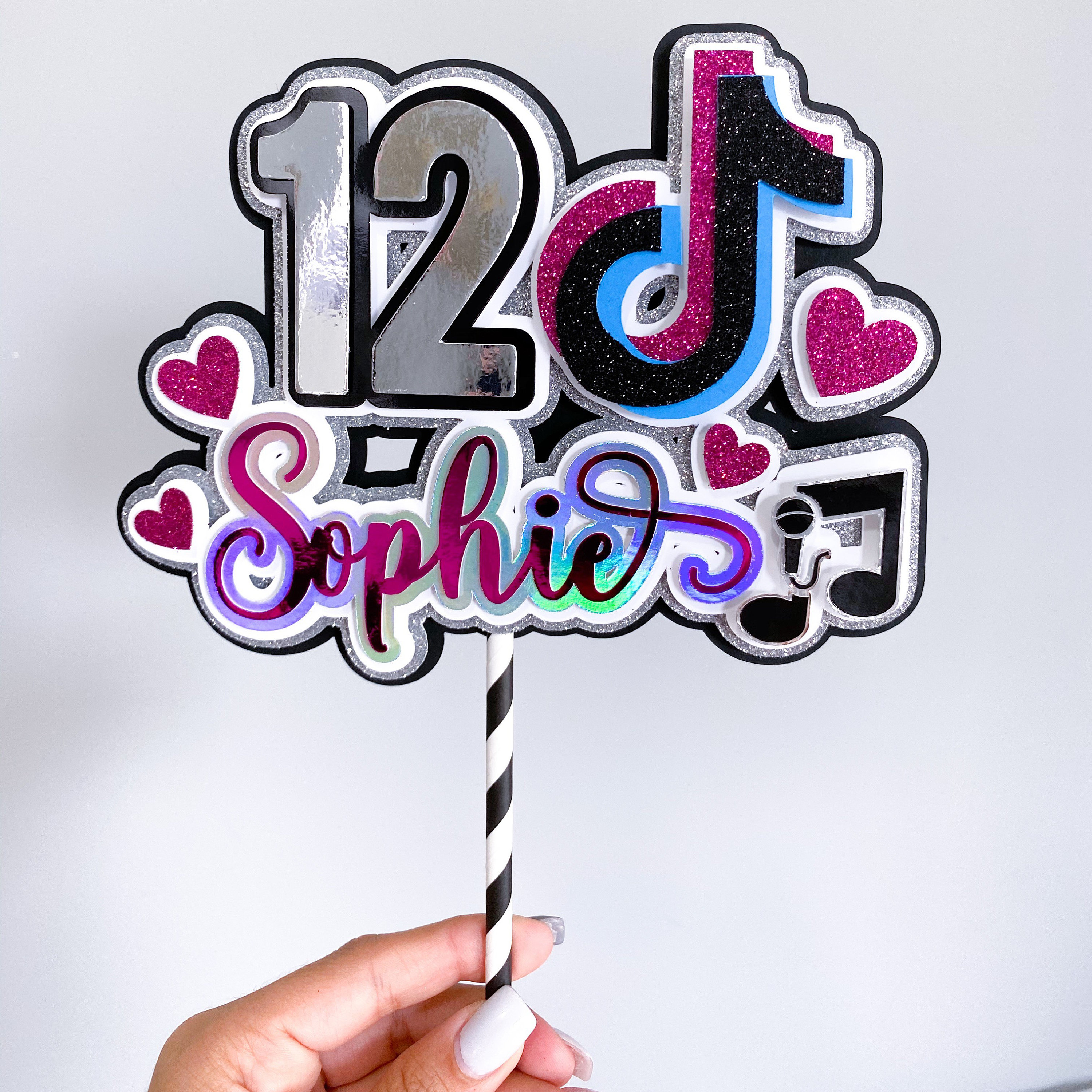 Tik Tok Cake Topper Tik Tok Cake Topper Theme - Etsy