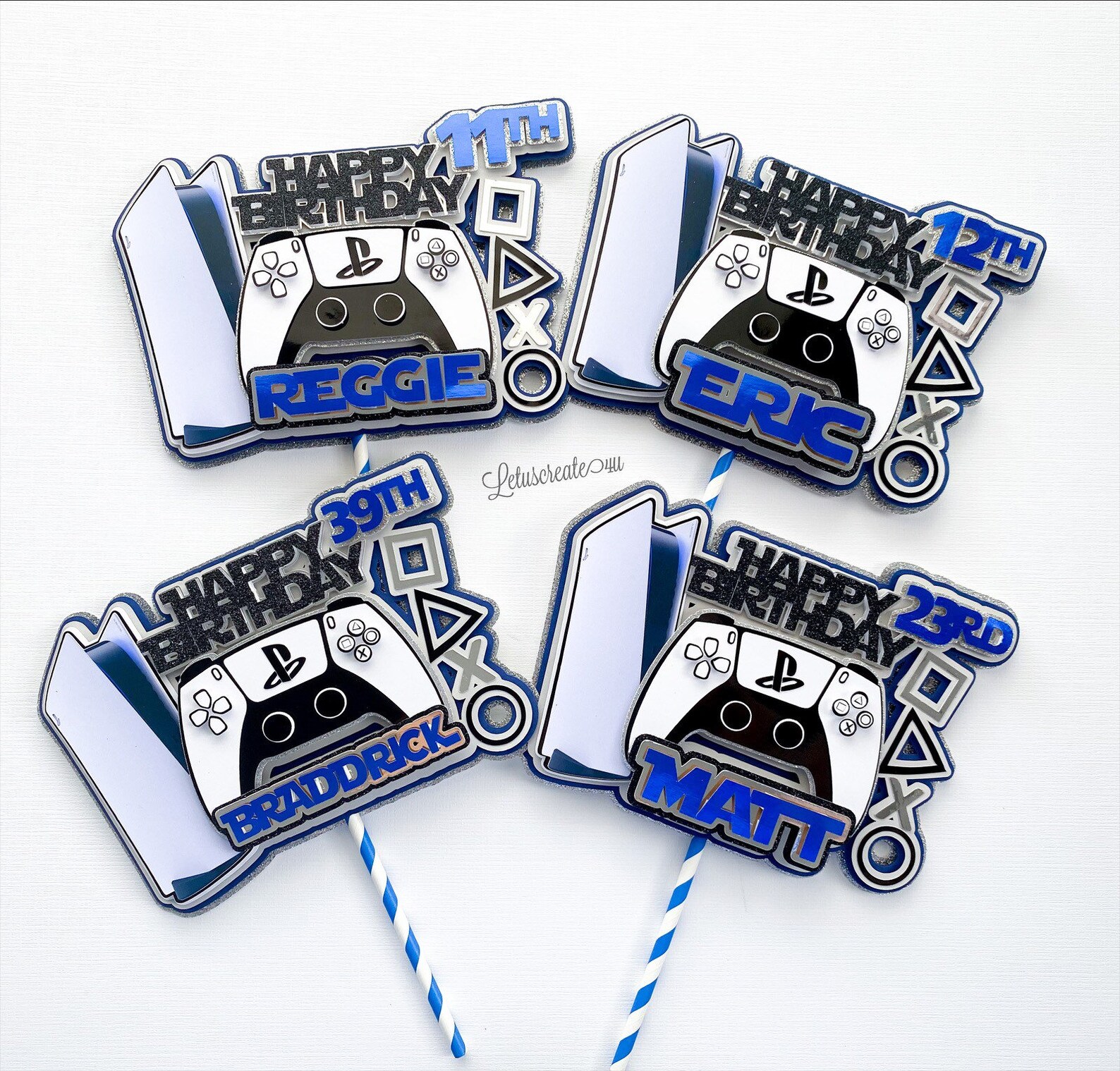 Playstation Cake Topper Playstation Theme Topper - Etsy