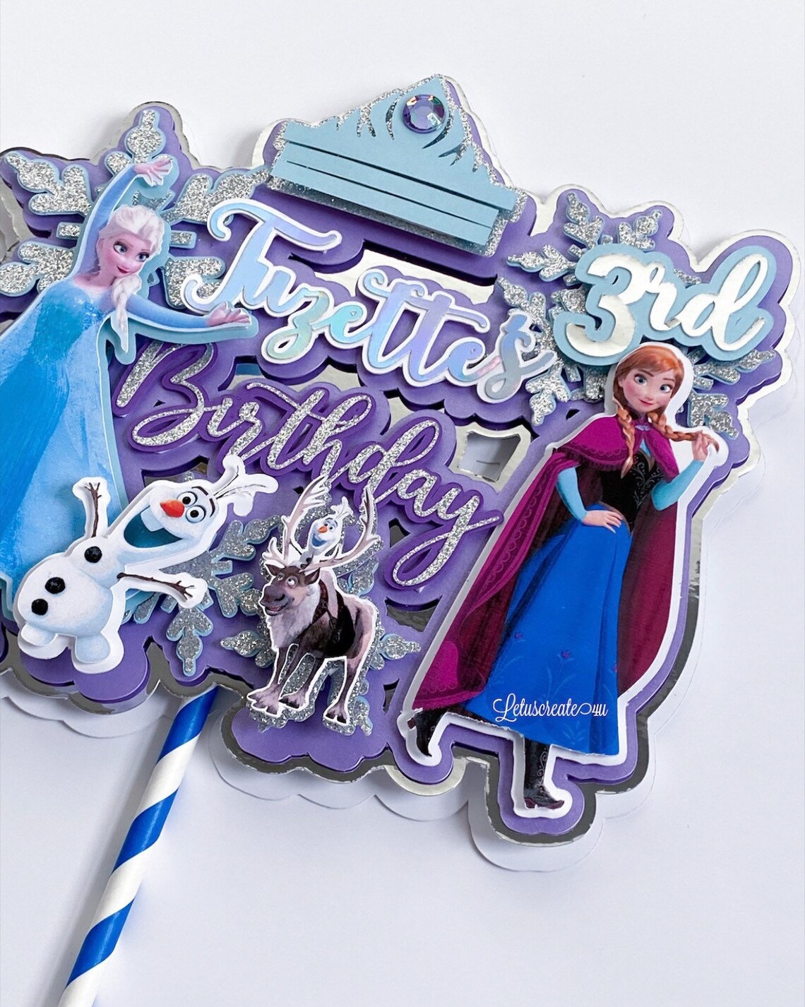 Frozen Cake Topper Frozen Birthday Cake Topper Frozen - Etsy