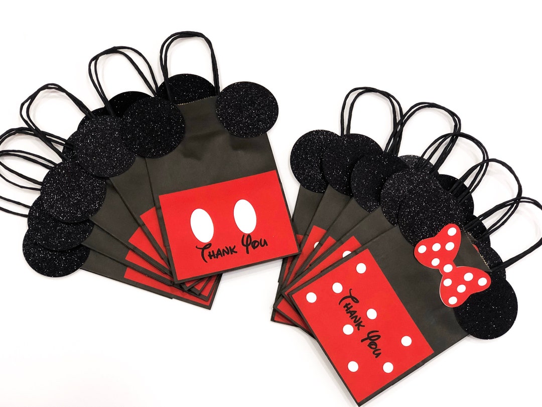 Mickey Mouse Paper Favor Bags Mickey Mouse Bags Mickey Mouse Birthday ...