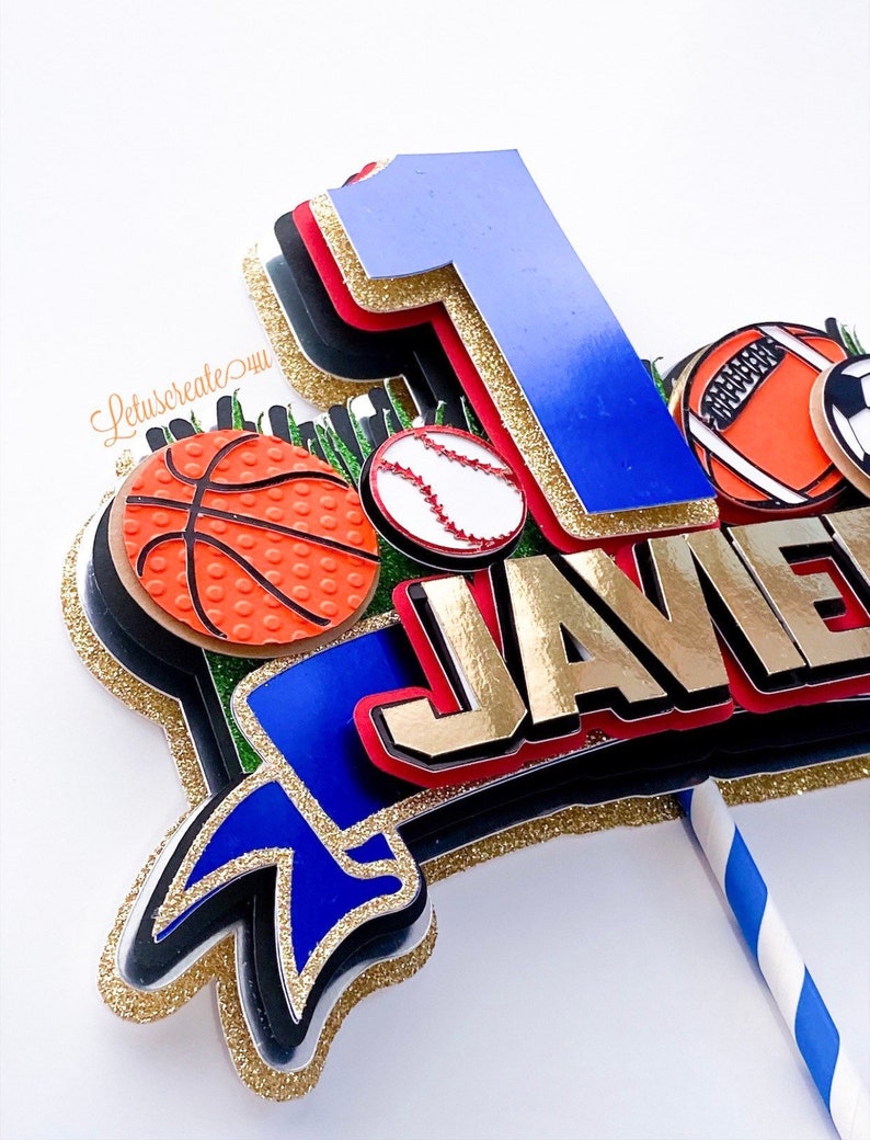 Sports Theme Cake Topper Sports Birthday Topper - Etsy