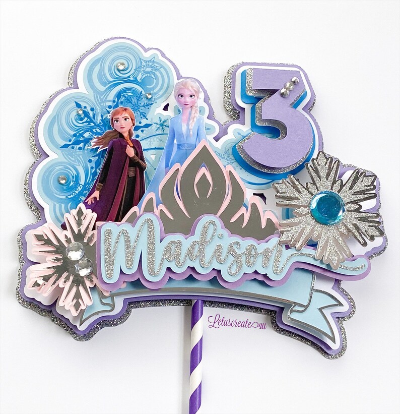 Frozen Cake Topper Frozen 2 Birthday Cake Topper Frozen - Etsy
