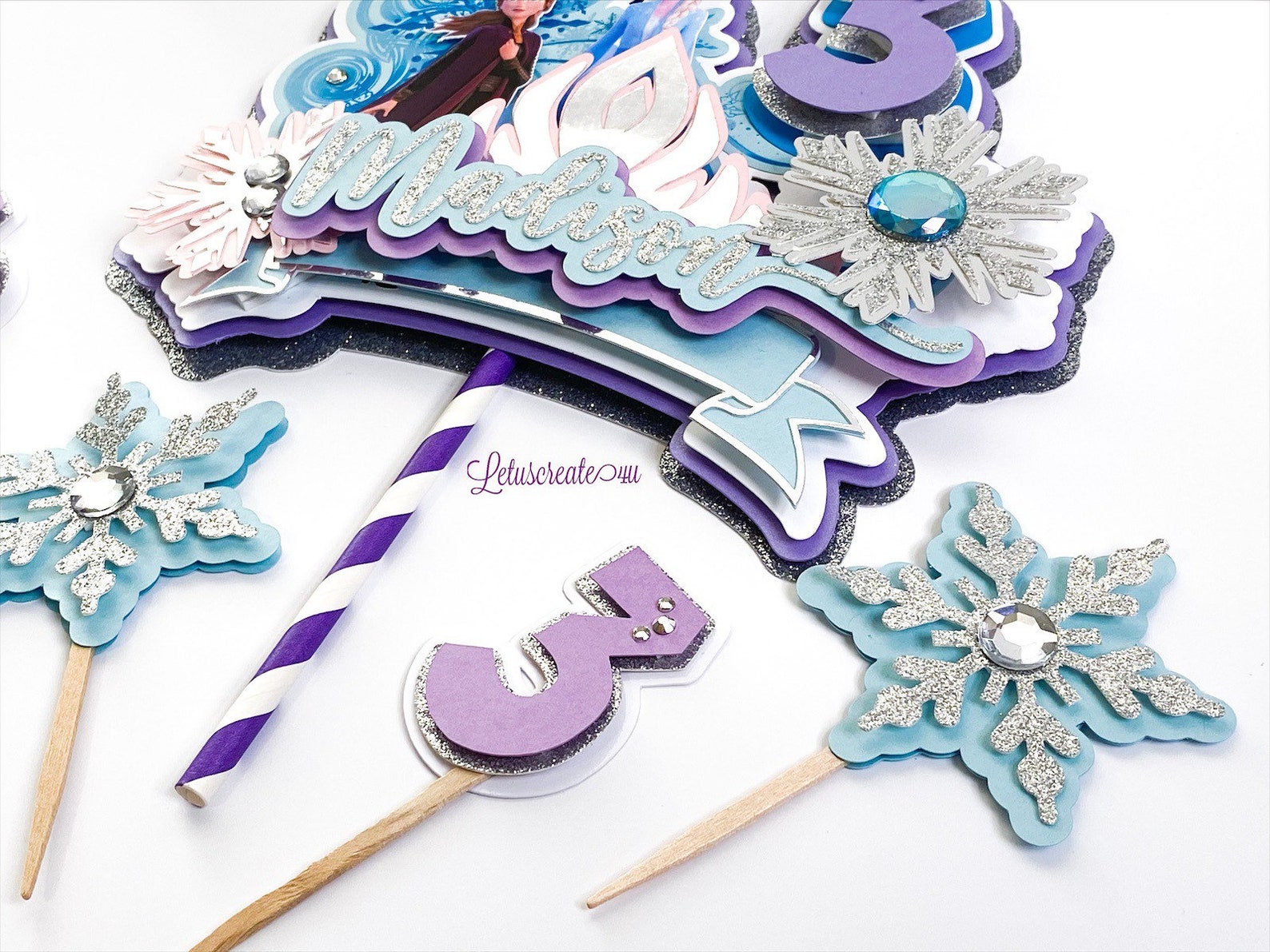 Frozen Cake Topper Frozen 2 Birthday Cake Topper Frozen - Etsy