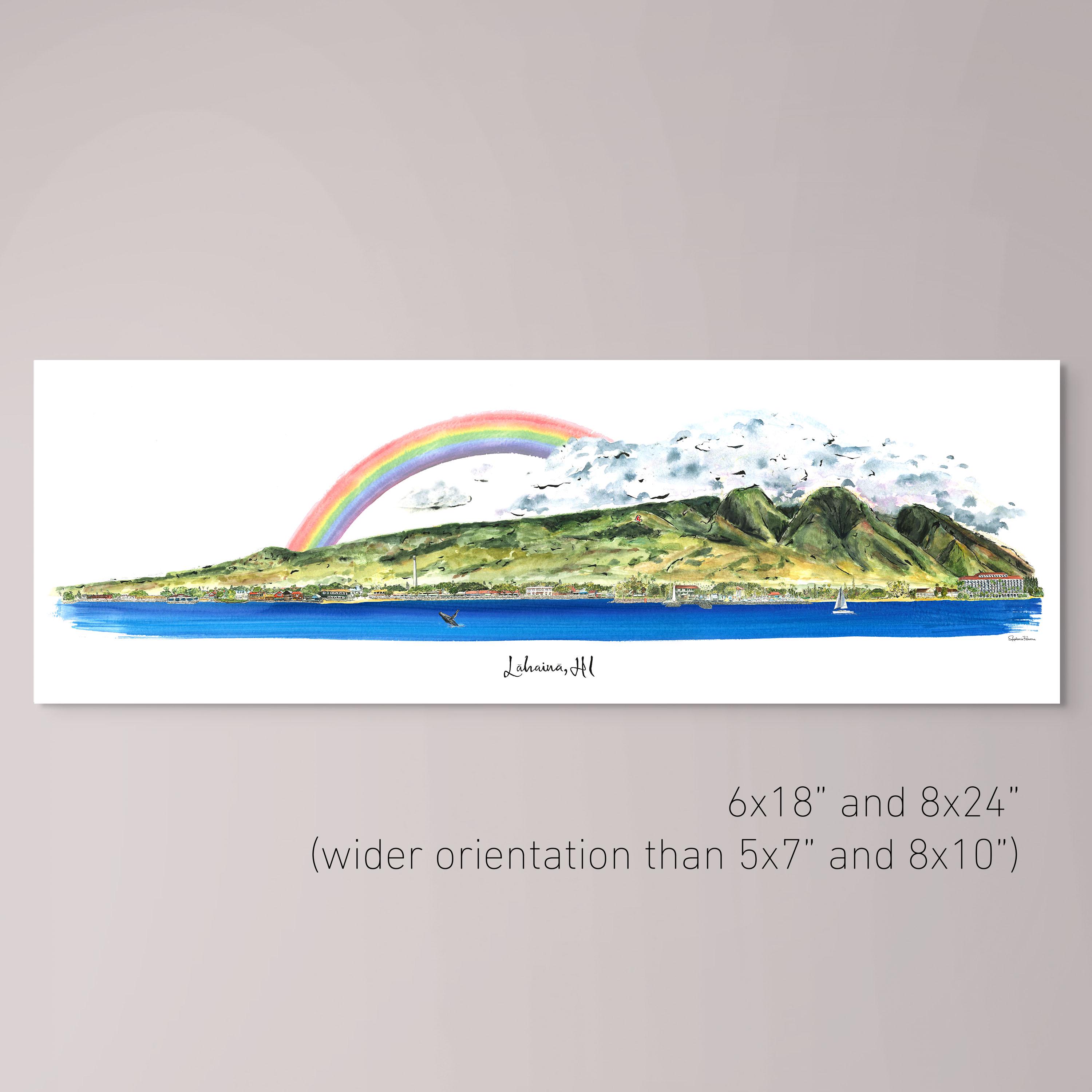 Lahaina Remembered - Watercolor Print - Etsy